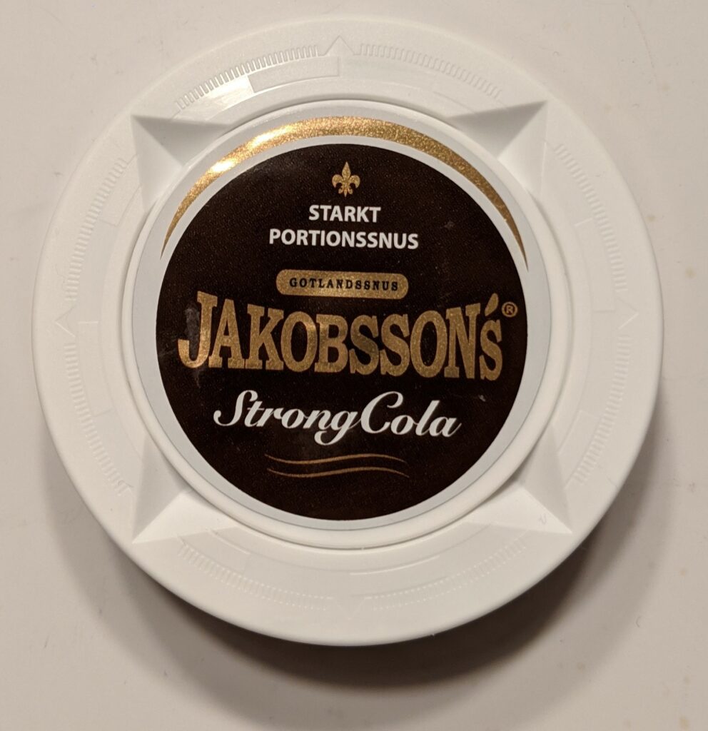 Jakobsson’s Strong Cola – Snus Tasting Notes